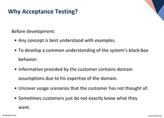 class Acceptance and System Testing.pptx | Computing | Technology ...