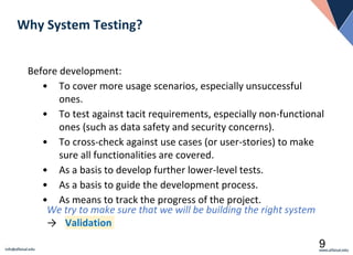 class Acceptance and System Testing.pptx | Computing | Technology ...