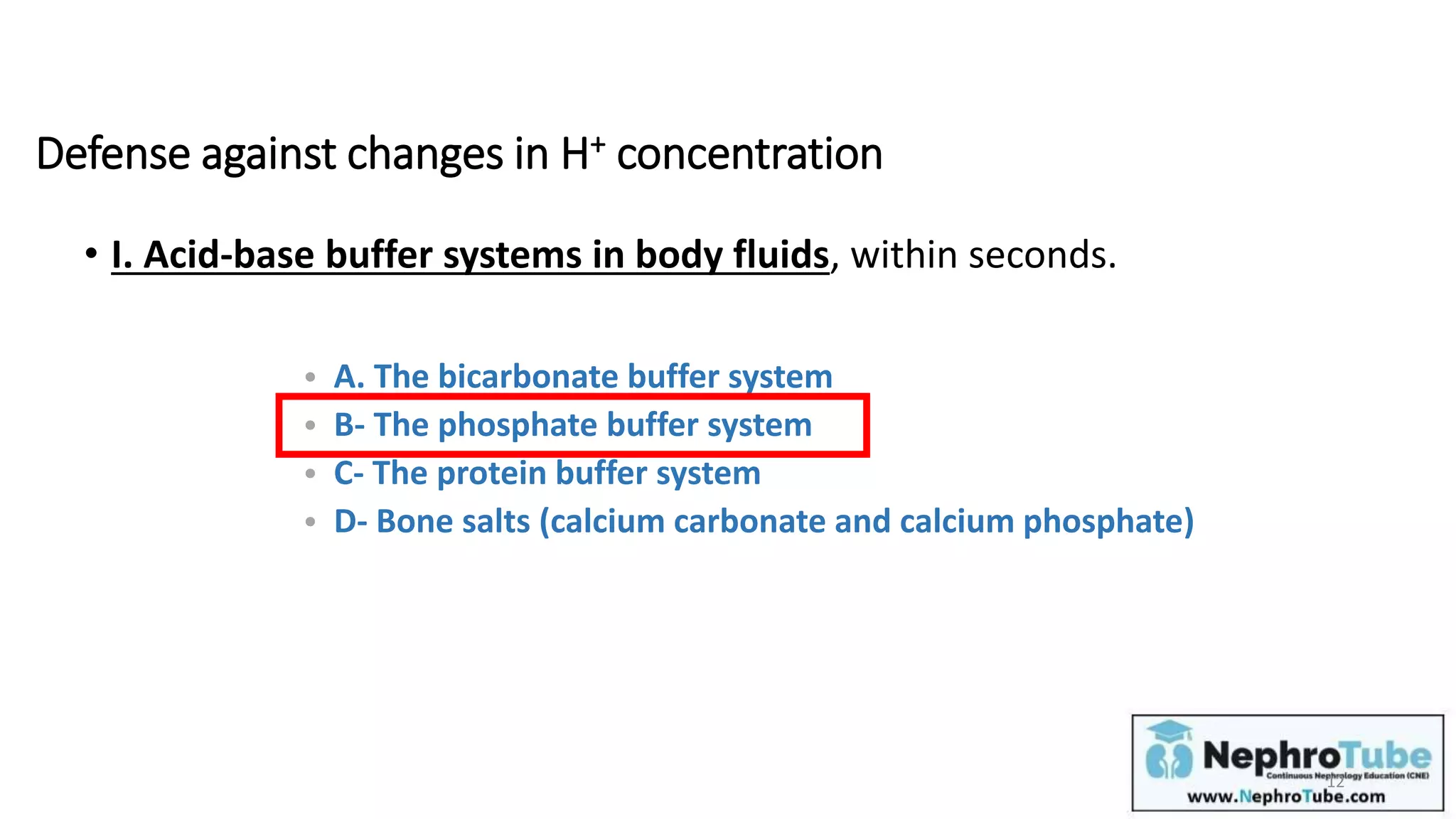 Back to Basics: Renal Physiology (Normal Acid base balance) - Dr. Gawad ...
