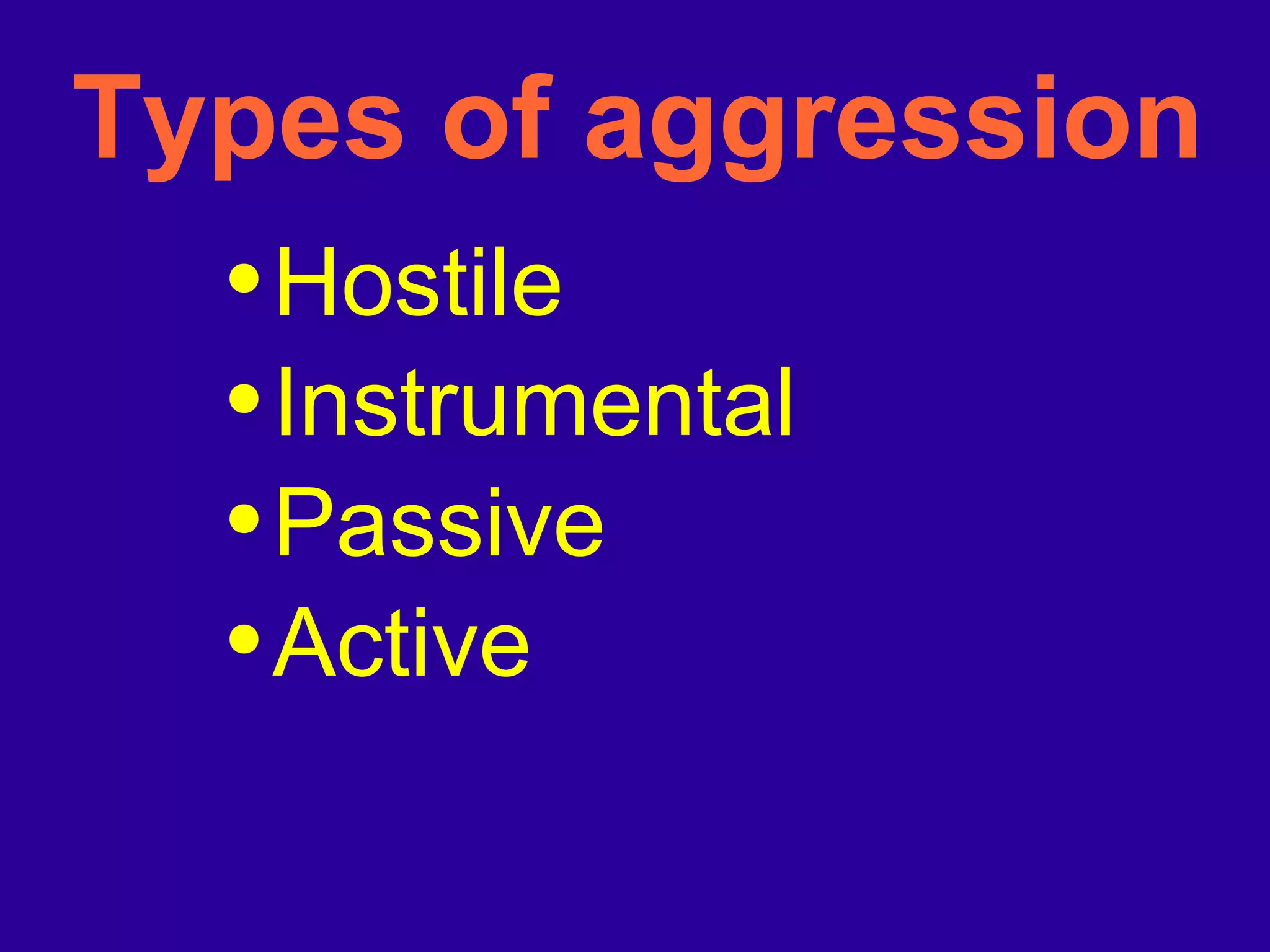 Aggression