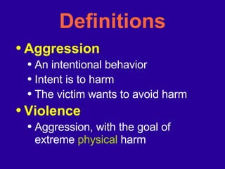 Aggression | ODP