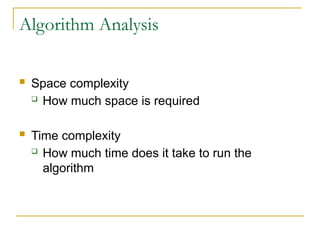 Lecture 4 - Algorithm Analysis( Data Structure and algorithms) concepts ...