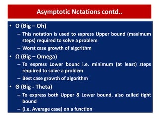 Lecture 4 asymptotic notations | PPT