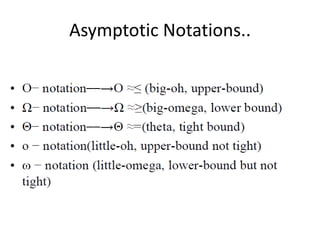 Lecture 4 asymptotic notations | PPT