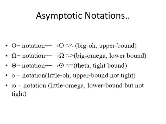 Lecture 4 asymptotic notations | PPT
