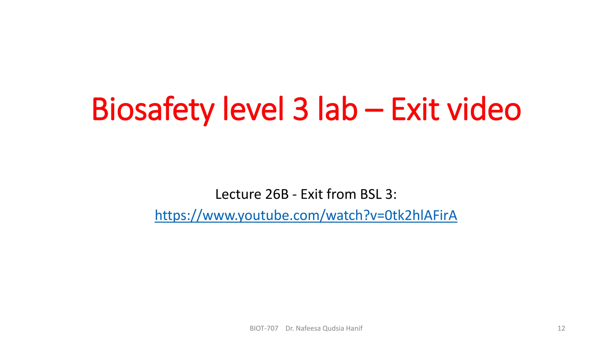 Lecture 4 - Biosafety Levels 3 - The Containment Laboratory.pptx