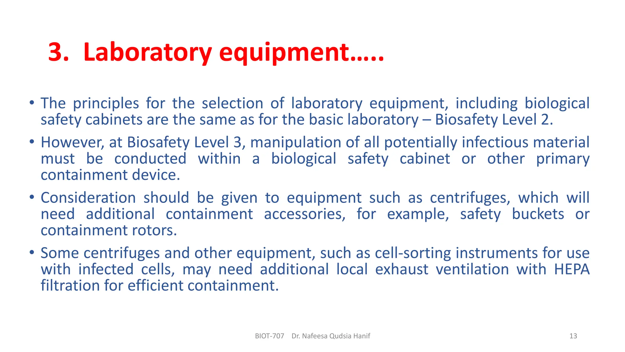 Lecture 4 - Biosafety Levels 3 - The Containment Laboratory.pptx