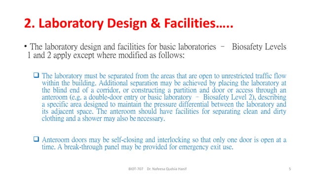 Lecture 4 - Biosafety Levels 3 - The Containment Laboratory.pptx