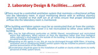 Lecture 4 - Biosafety Levels 3 - The Containment Laboratory.pptx