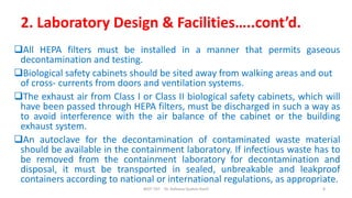 Lecture 4 - Biosafety Levels 3 - The Containment Laboratory.pptx