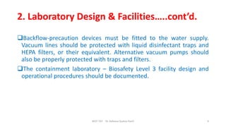 Lecture 4 - Biosafety Levels 3 - The Containment Laboratory.pptx