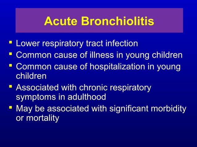bronchiolitis and bronchitis | PPT | Lung and Respiratory Health | Diseases and Conditions