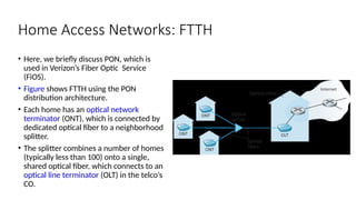Types of connections like FTTH , cable internet, etc | PPT