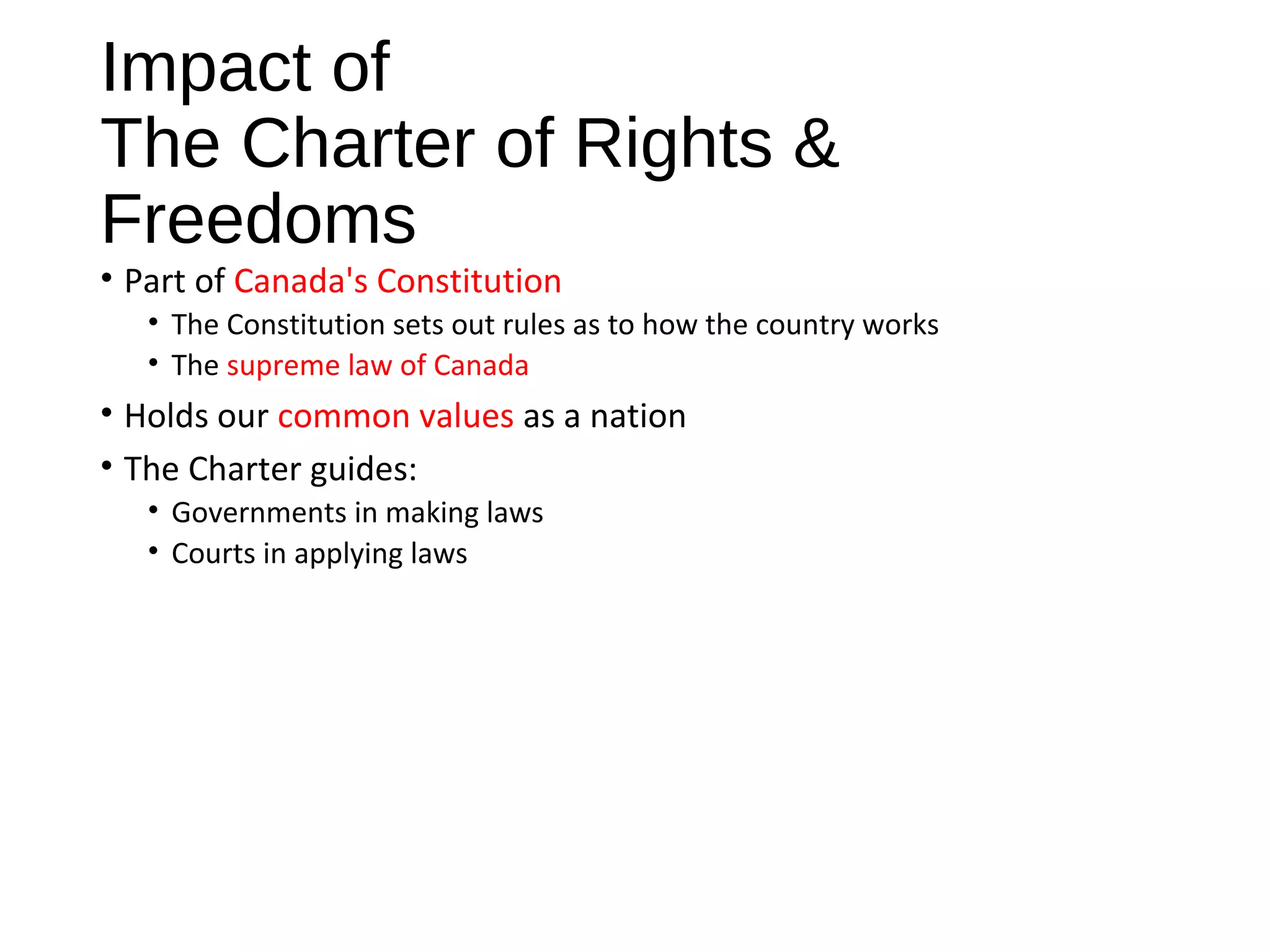 Lecture 4 canadian charter | PPT