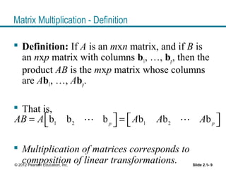 Lecture 4 chapter 1 review section 2-1 | PPT