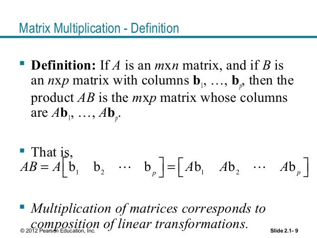 Lecture 4 chapter 1 review section 2-1