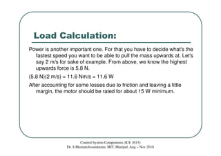 Lecture 4 Characteristics, Specifications & Load Calculation | PPT