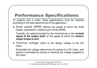 Lecture 4 Characteristics, Specifications & Load Calculation | PDF