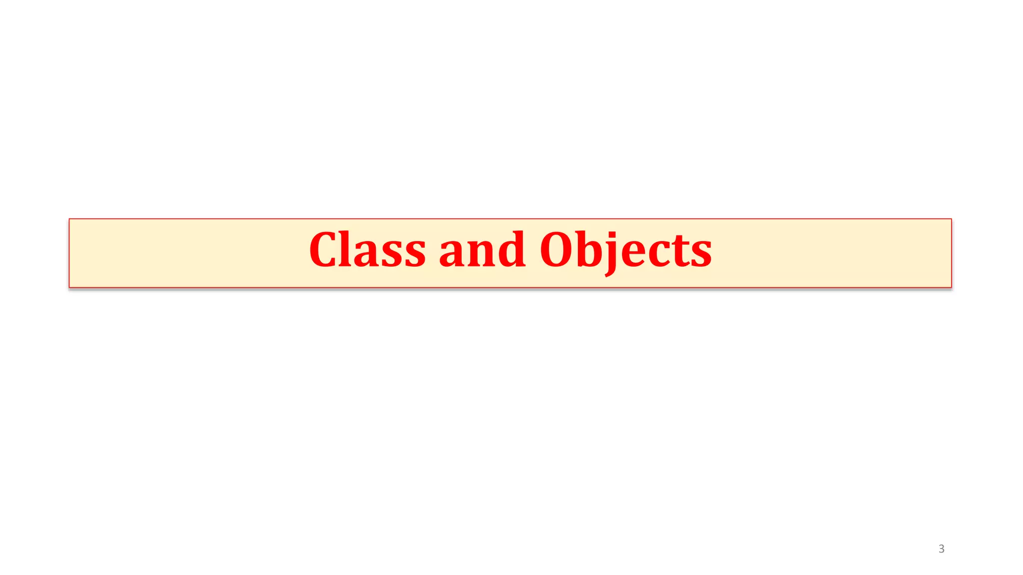 Lecture4 Class And Objectpptx Programming Languages Computing 5414