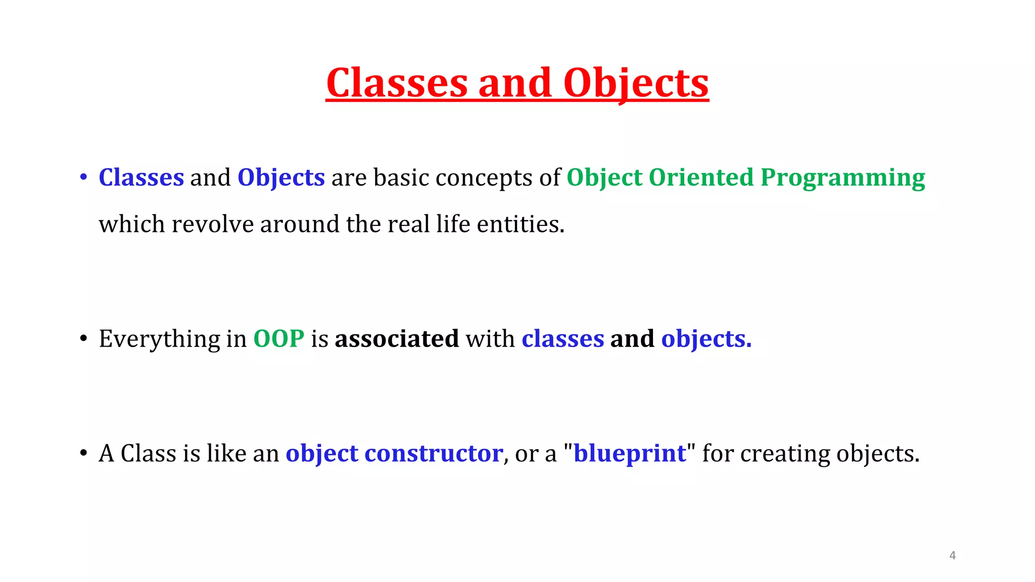 Lecture_4-Class and Object.pptx | Programming Languages | Computing