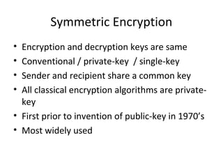 Classical Encryption Techniques | PPT
