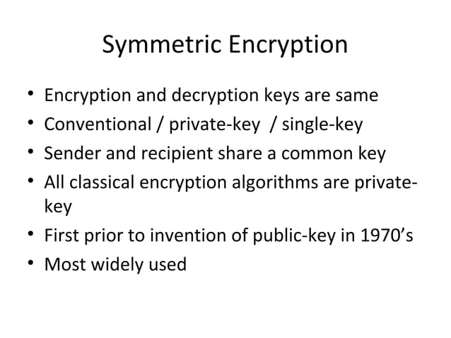 Classical Encryption Techniques | PPT | Information and Network Security | Computing