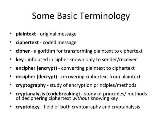 Classical Encryption Techniques | PPT | Information and Network Security | Computing