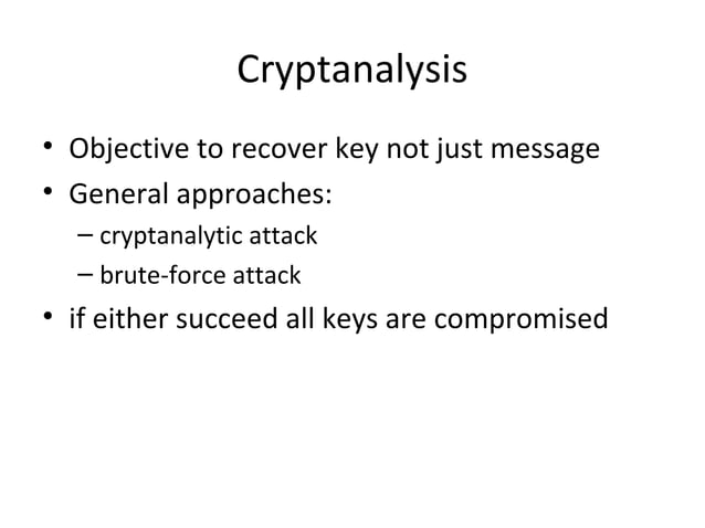 Classical Encryption Techniques | PPT | Information and Network Security | Computing