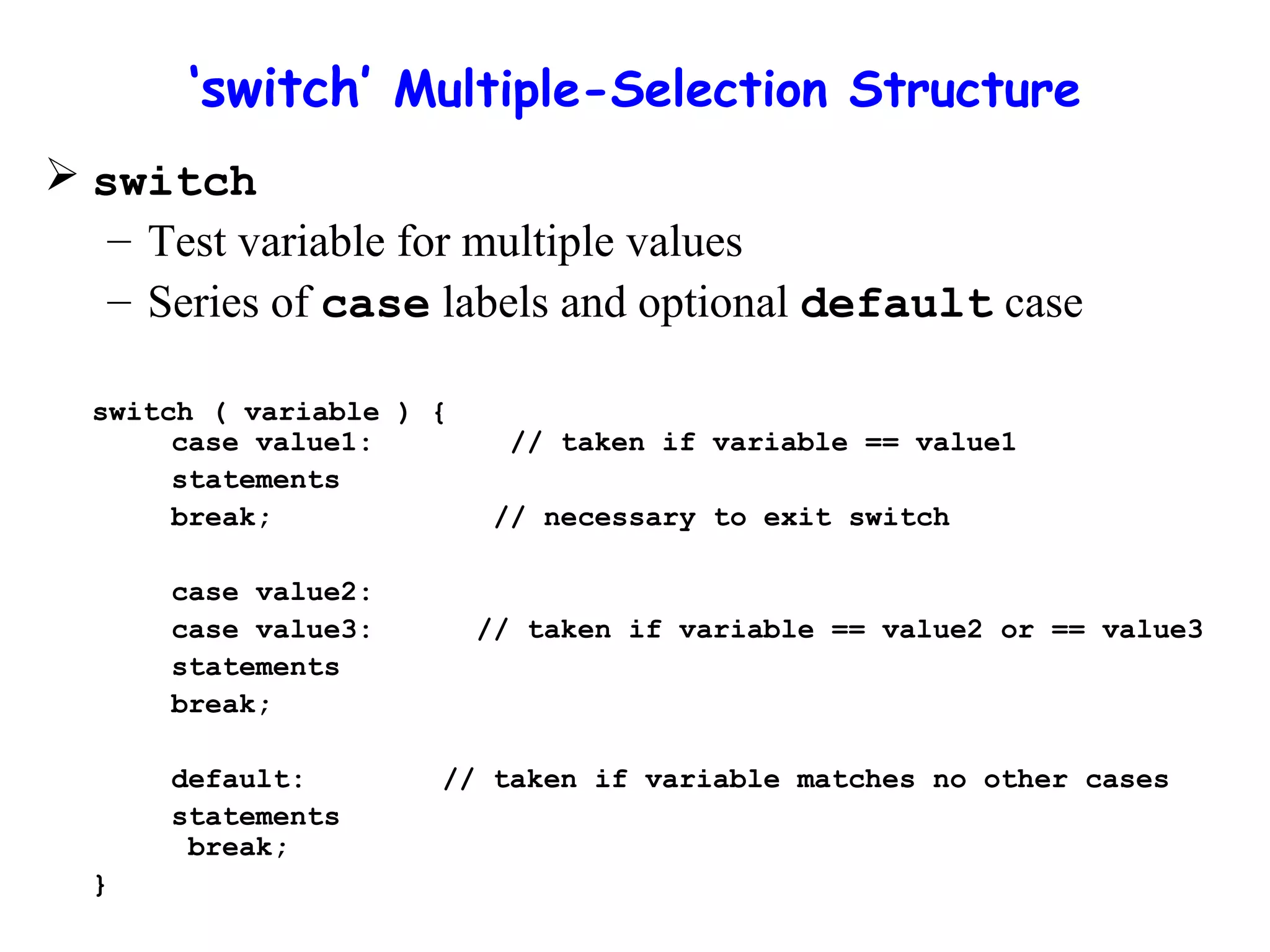 Lecture4 Algorithm And Computing Ppt