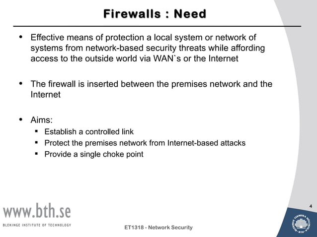 Lecture 4 firewalls | PPT