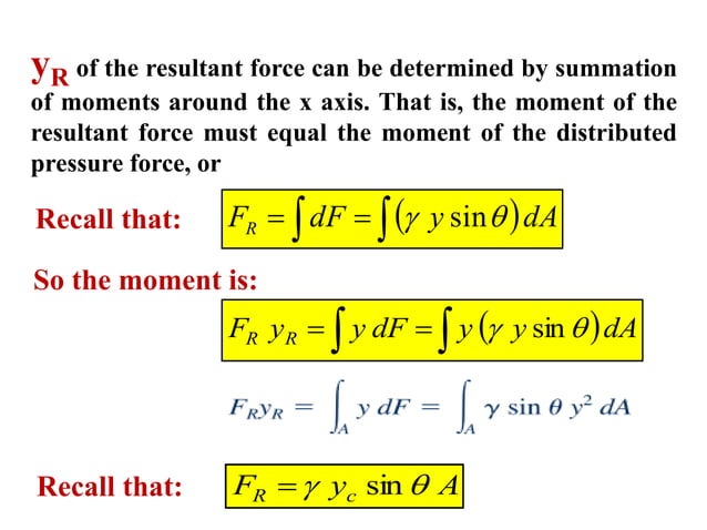 Lecture 4 - Fluid 1 - Hydrostatic Forces on Submerged Plane Surfaces.pdf