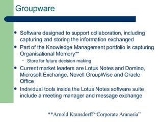 Lecture4 Group Decision Support And Groupware Technologies | PPT