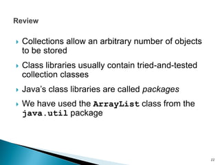 Lecture 4 - Object Interaction and Collections | PPT