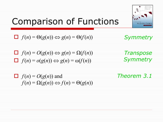Lecture 4 - Growth of Functions.ppt