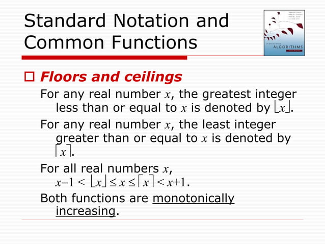 Lecture 4 - Growth of Functions.ppt