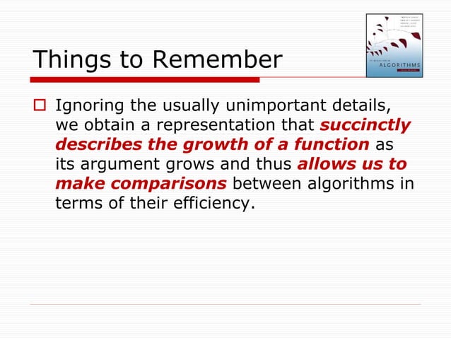 Lecture 4 - Growth of Functions.ppt