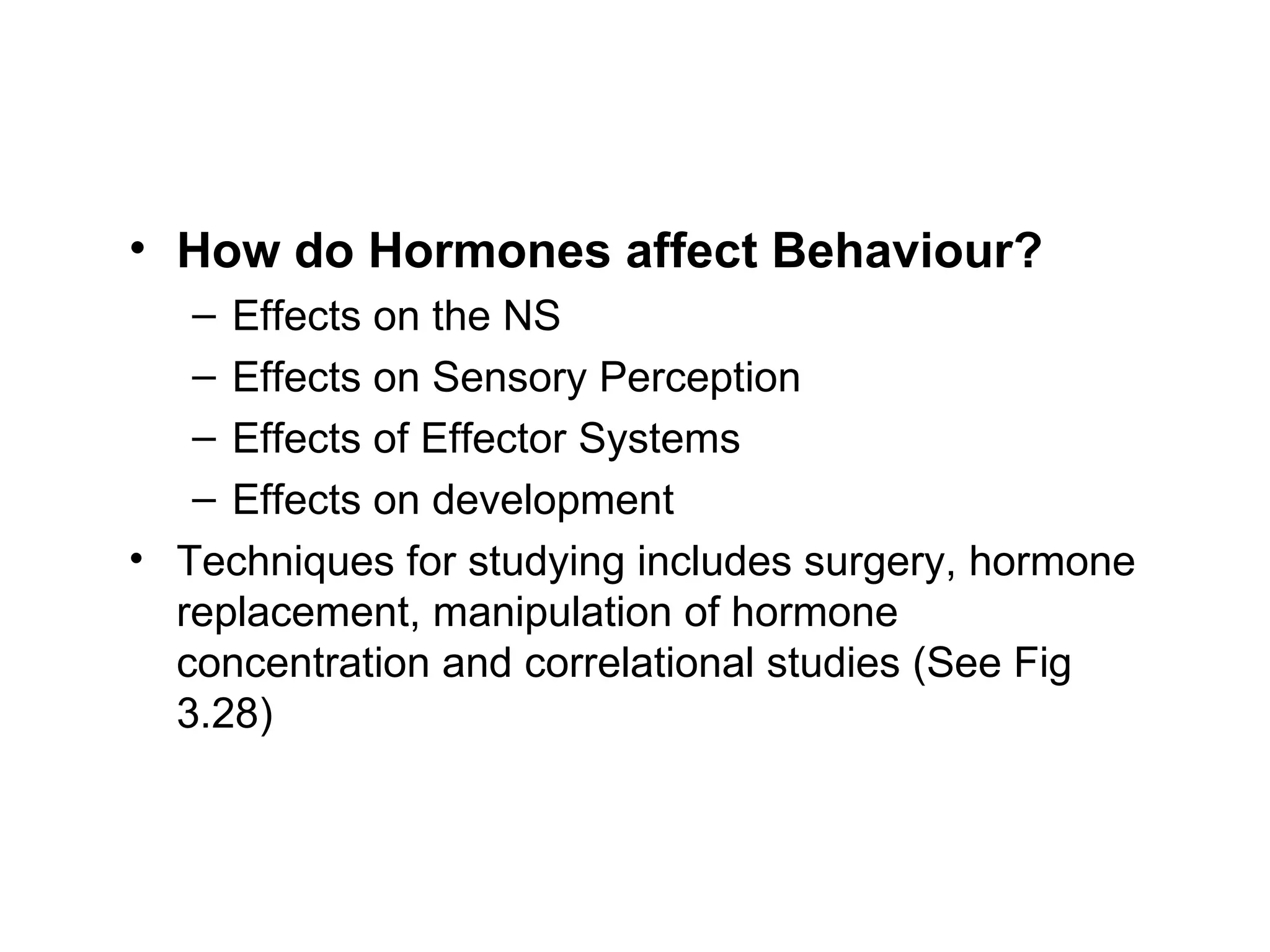 Lecture 4 hormones and behaviour | PPT