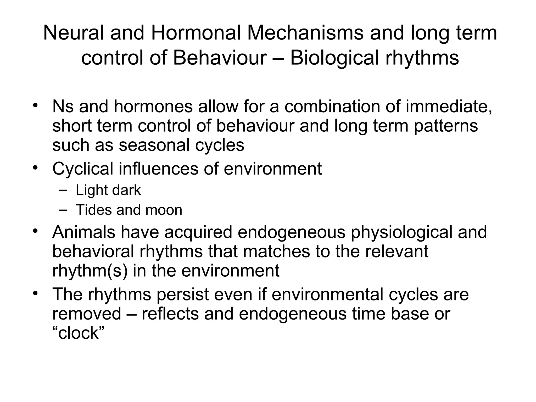 Lecture 4 hormones and behaviour | PPT