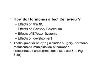 Lecture 4 hormones and behaviour | PPT