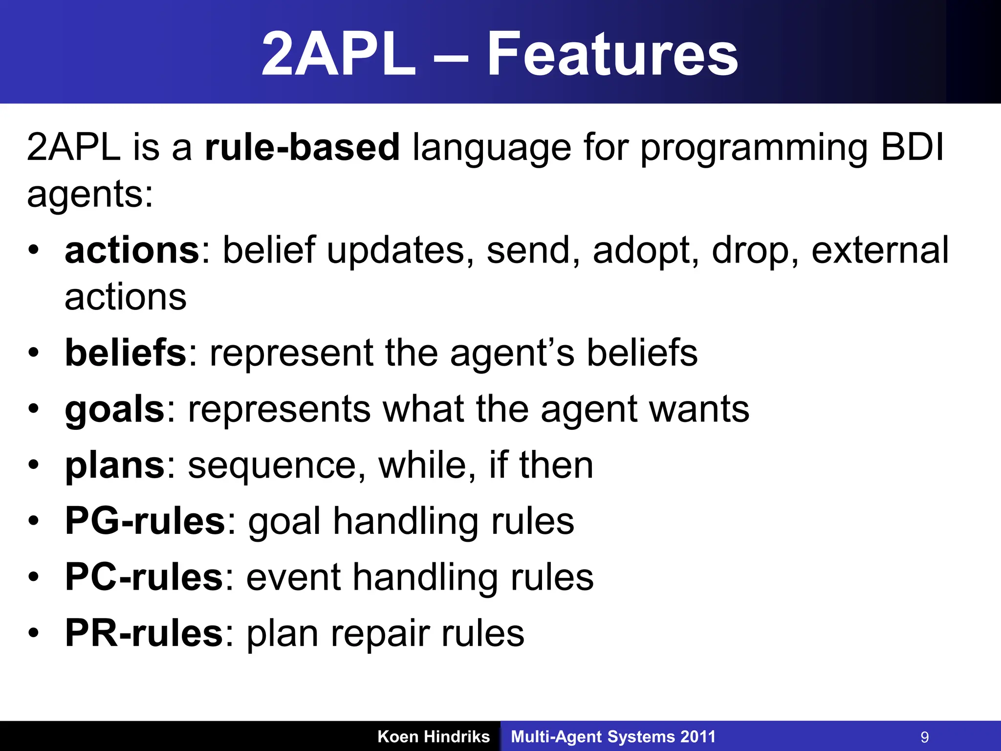 Lecture 4 - Introduction Agent Programming.pptx