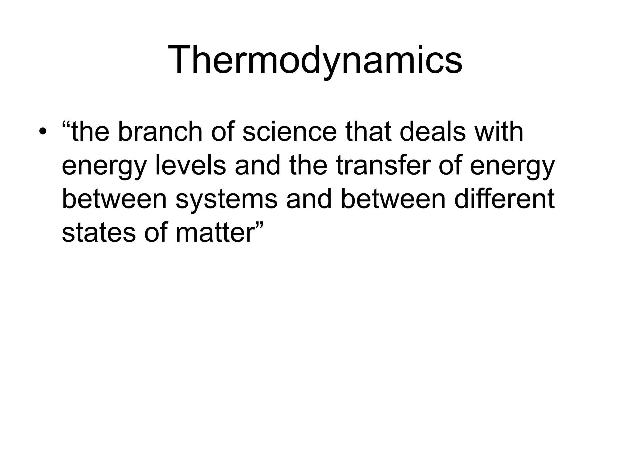 Lecture 4 introduction to thermodynamics | PPT