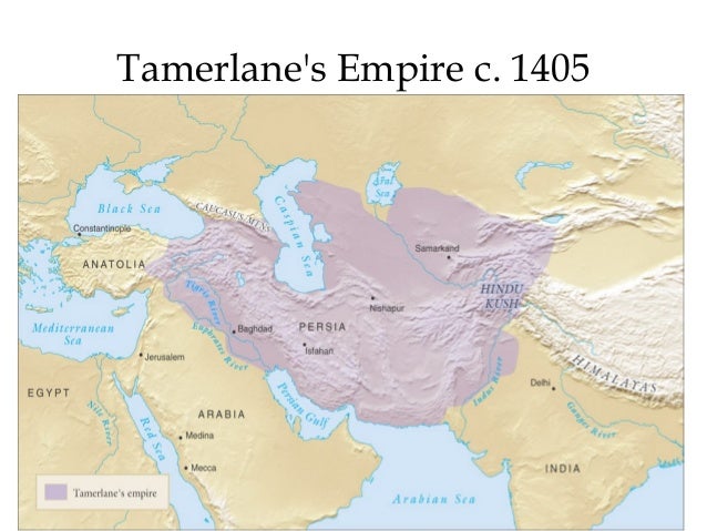 Tamerlane Empire Map