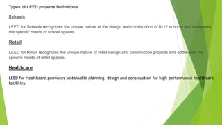 Leadership in energy and environmental design | PPTX | Civil ...