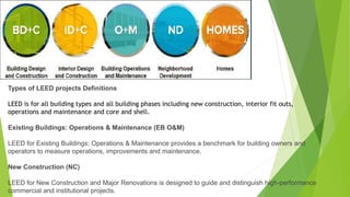 Leadership in energy and environmental design | PPTX | Civil ...