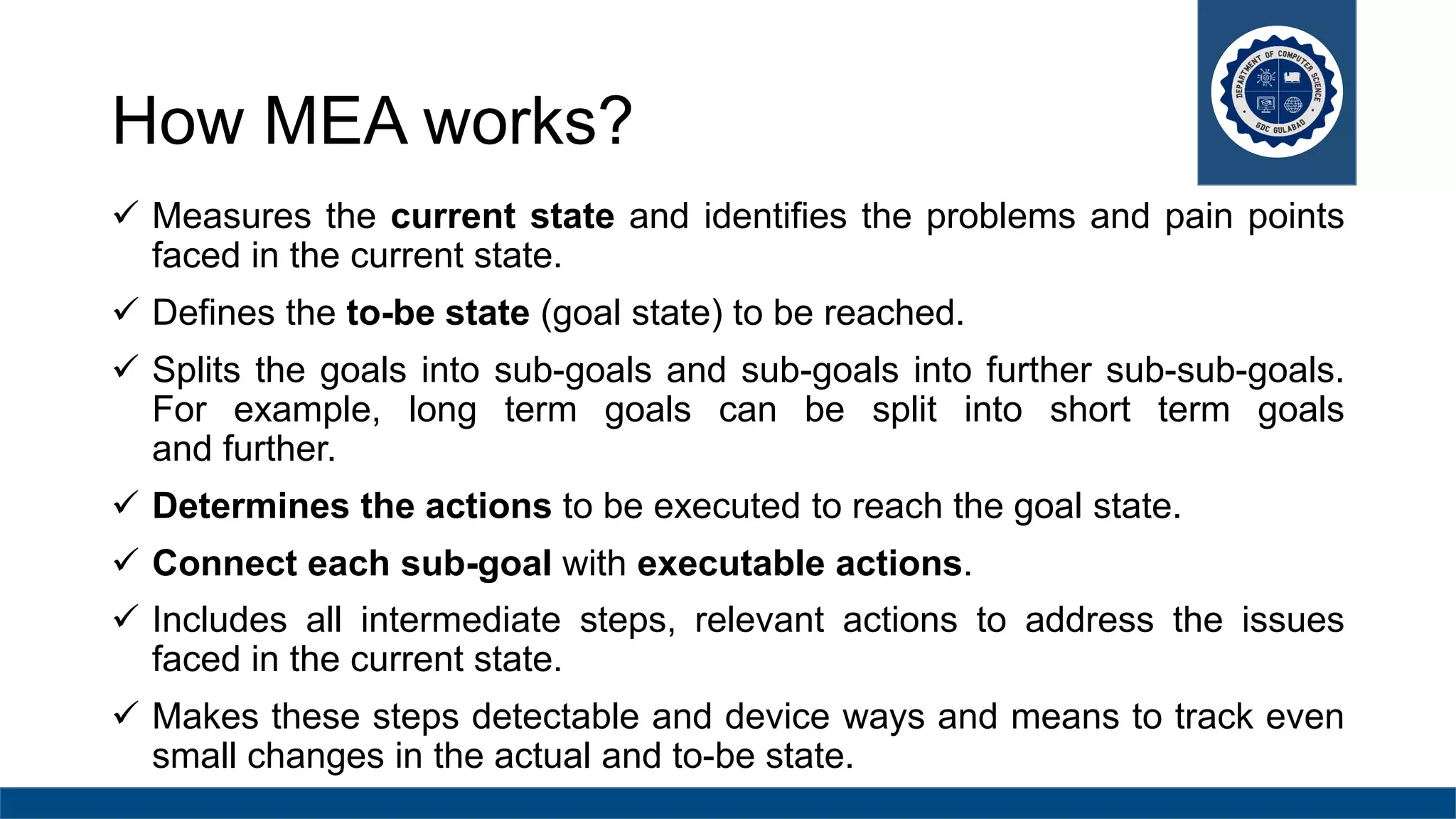Lecture 4 means end analysis | PDF