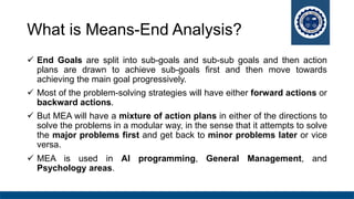 Lecture 4 means end analysis | PDF