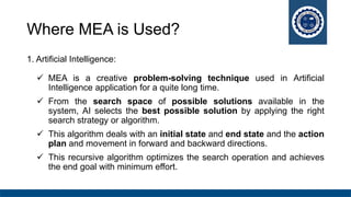 Lecture 4 means end analysis | PDF