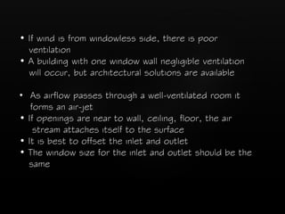 Lecture 4 natural ventilation | PPT