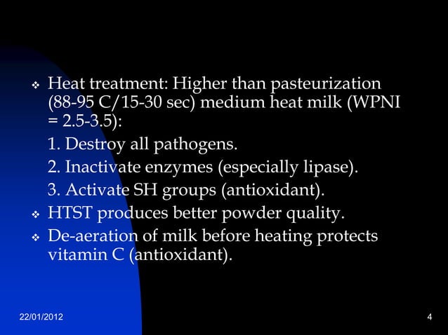 Lecture 4 nfdm & whole milk powder (1) | PPTX
