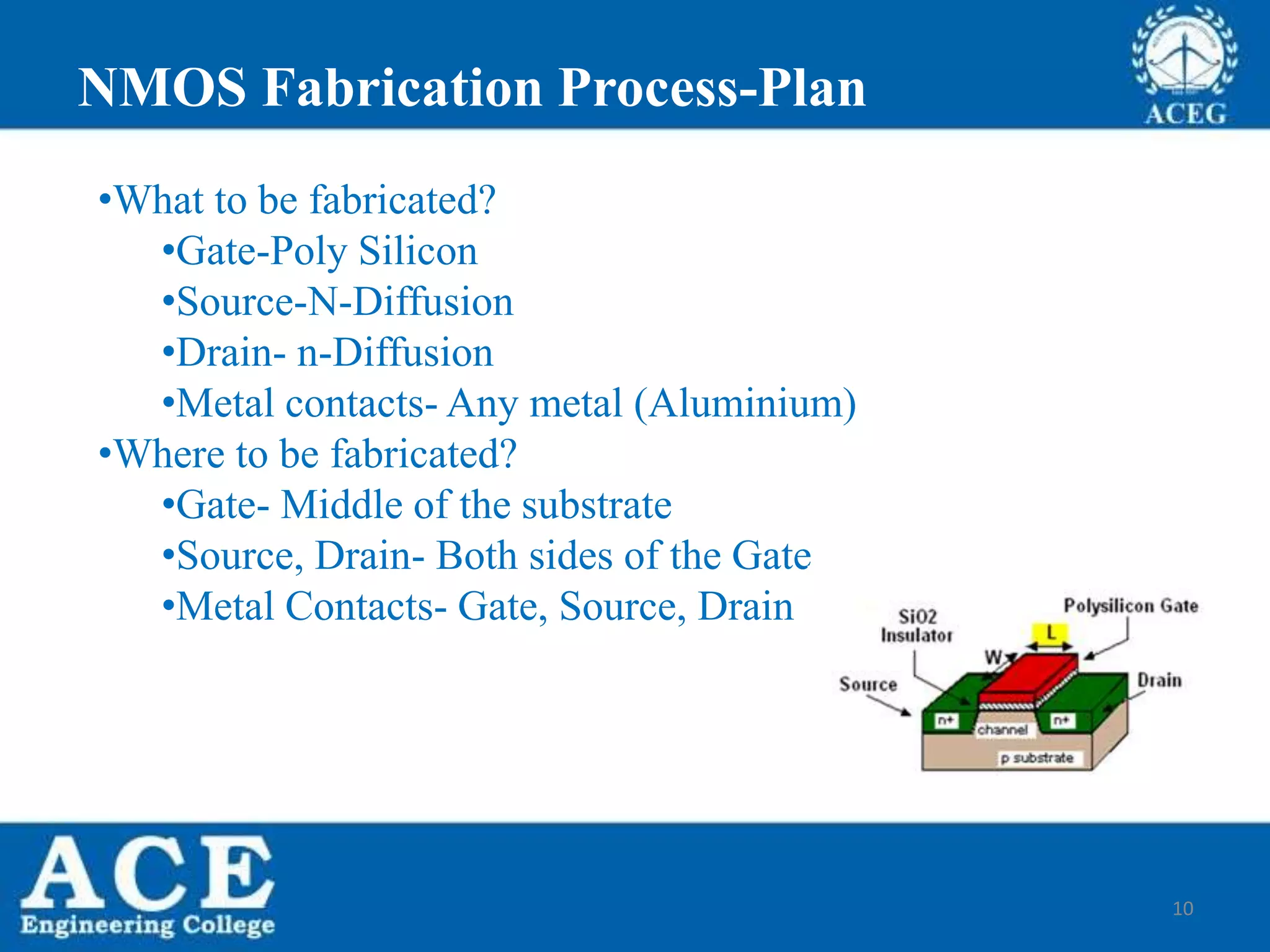 Lecture4 nmos process | PPTX